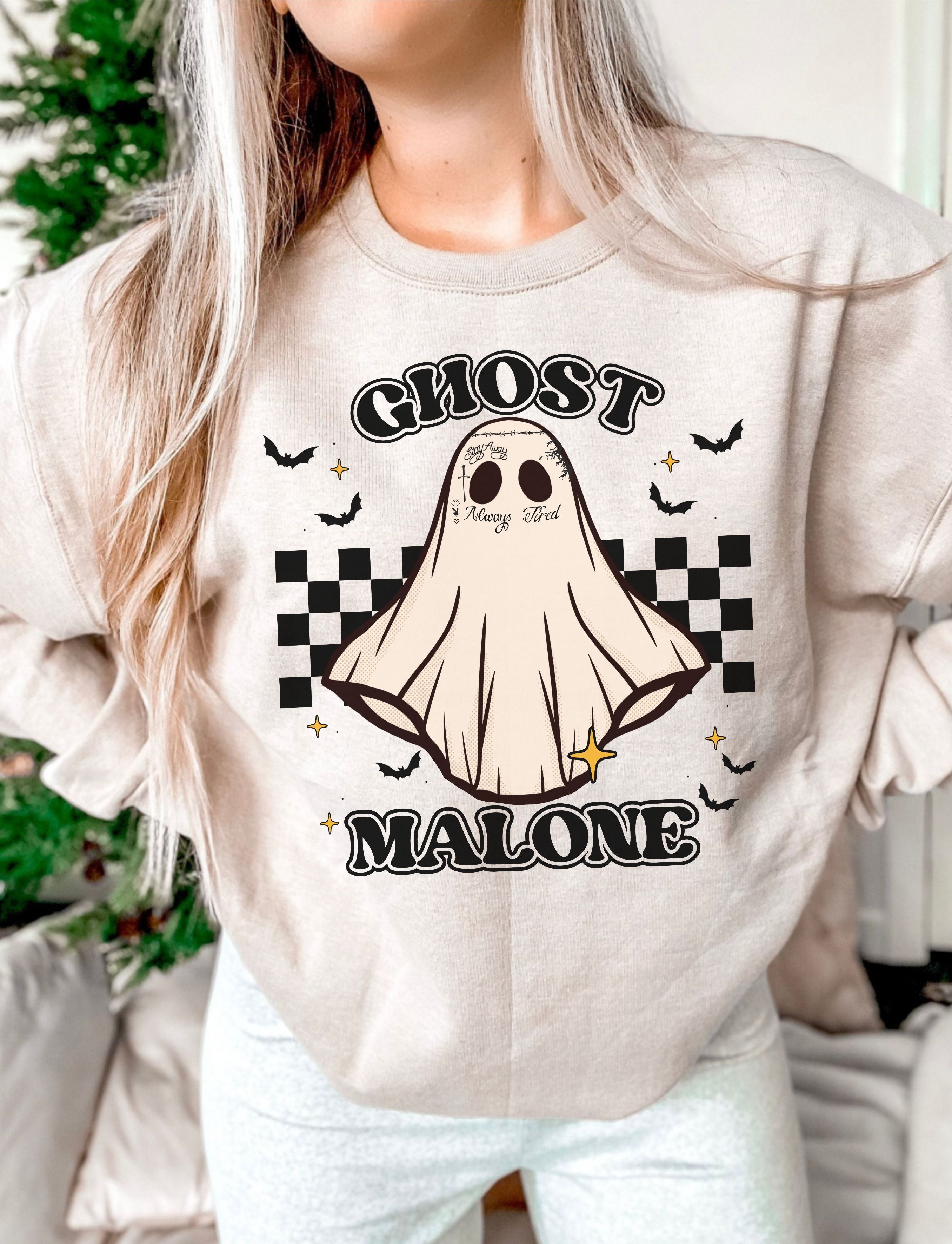 Ghost Malone checkered DTF – HelloStellardesigns